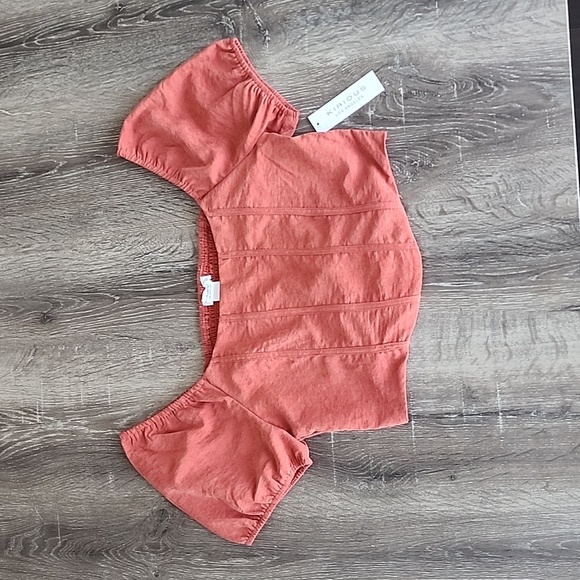 KIRIOUS LOS ANGELES | Tops | New Kirious Los Angeles Faux Suede Puff Sleeve Corset Style Cropped ...